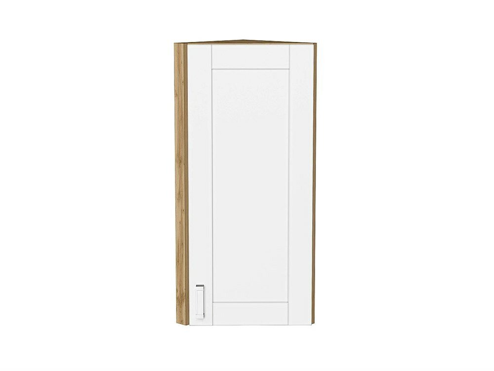 VVT Шкаф верхний торцевой Лофт Дуб Вотан, White Silk, 920