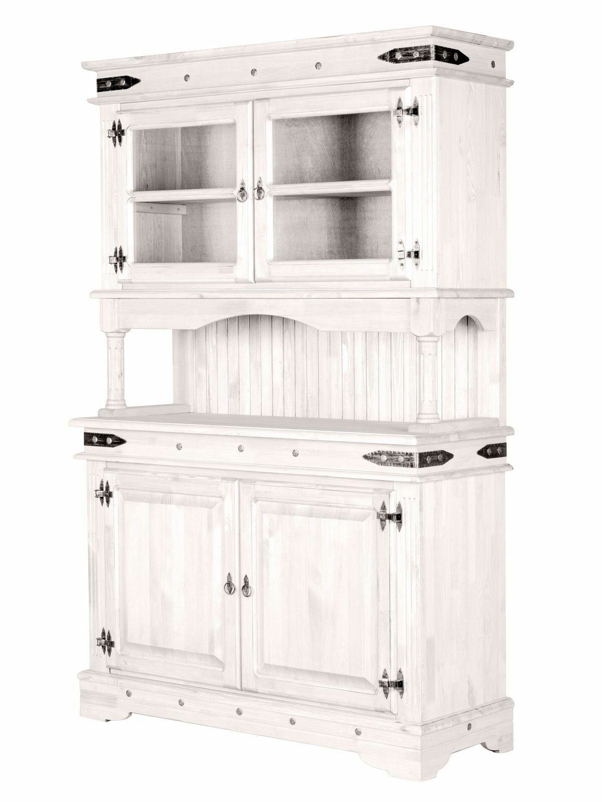 Буфет "викинг 01" из массива сосны (белый)