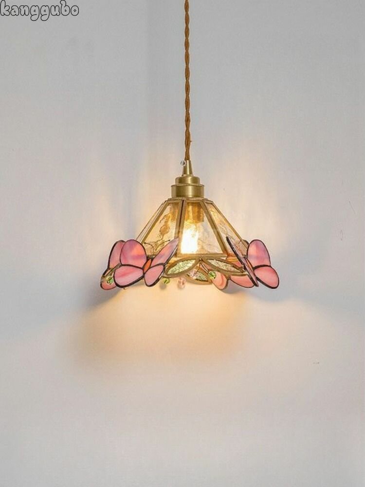 Винтажная люстра из стекла Тиффани.