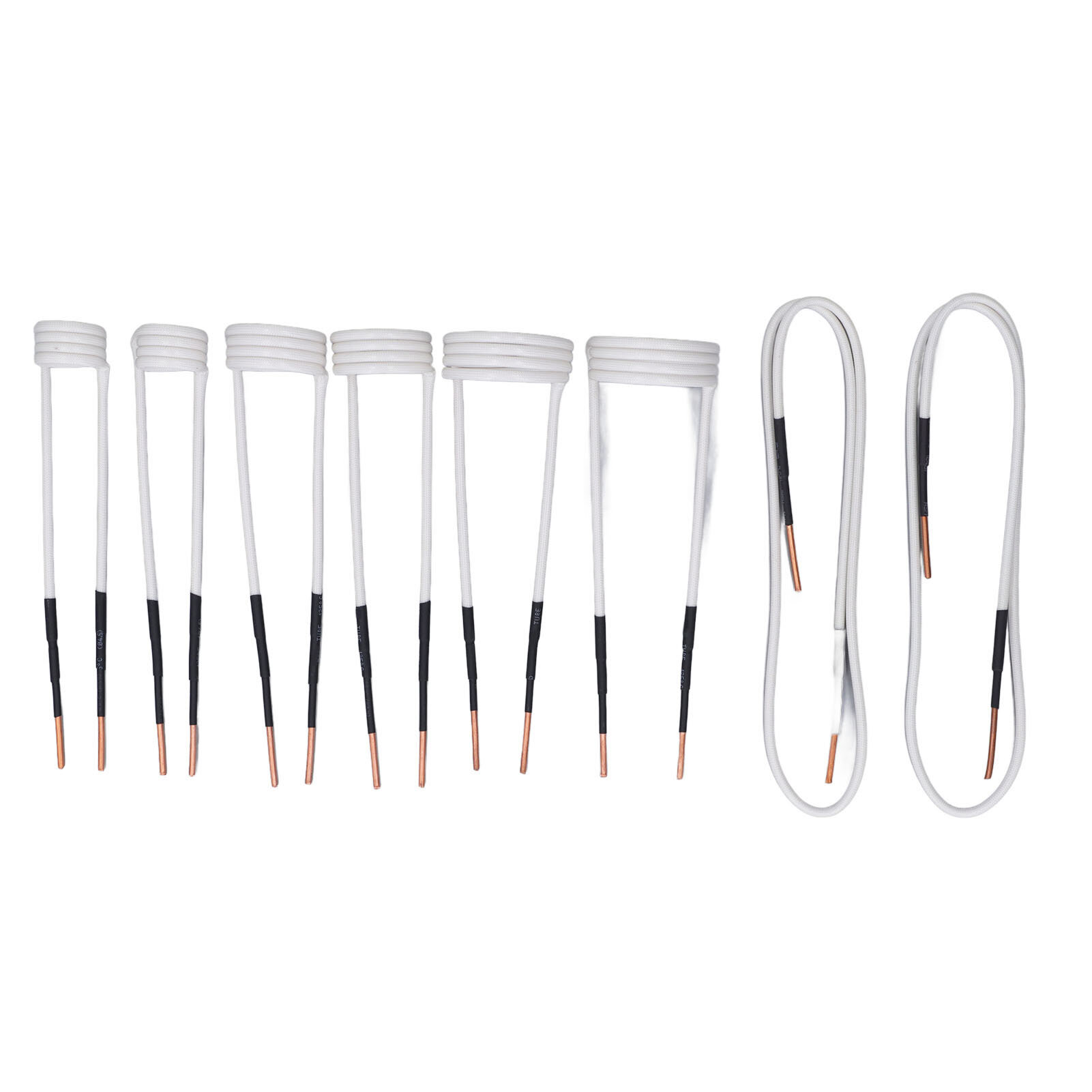 Набор из 8 индукционных нагревательных спиралей с латунным сердечником 2,5 мм, 4 типа, для снятия болтов и гаек.