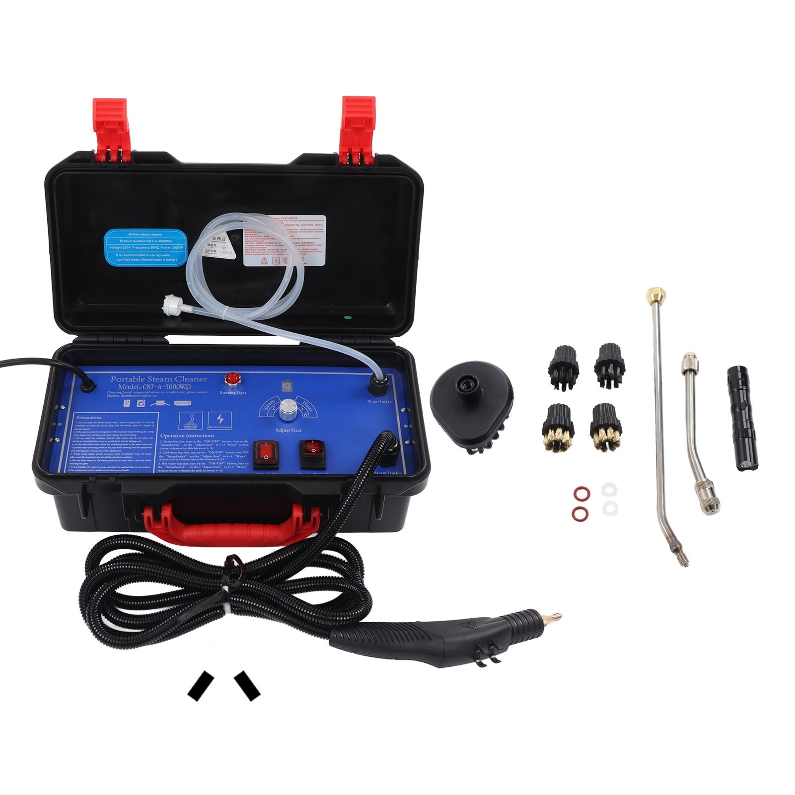 Высокотемпературный пароочиститель с максимальным давлением 6 бар, безопасный портативный пароочиститель высокого давления для дома и автомобиля.