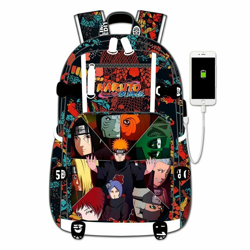 Аниме Рюкзак Наруто / NARUTO унисекс Арт подростковый школьный