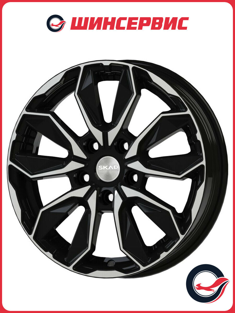Литой колесный диск Скад Сочи R16x6.0J 4x100 ET45 ЦО60.1 для автомобиля