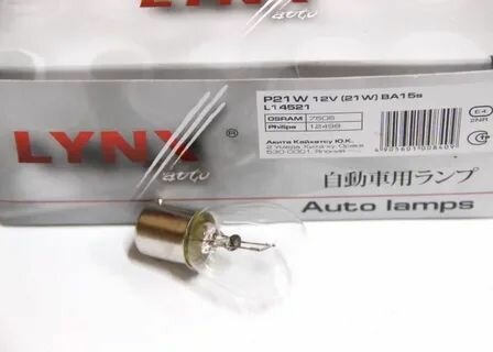 Лампа P21W 12V LYNX цена за 10шт 1контактная Япония