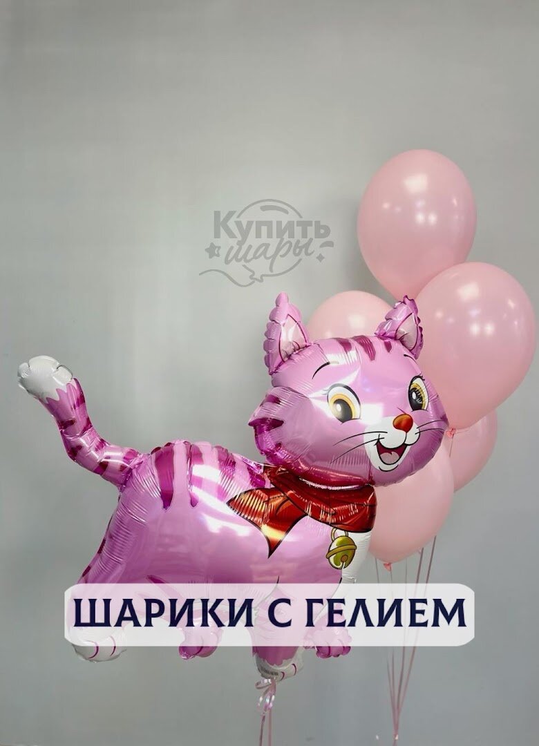 Воздушные шары с гелием, шарики воздушные "Для девочек" №2903