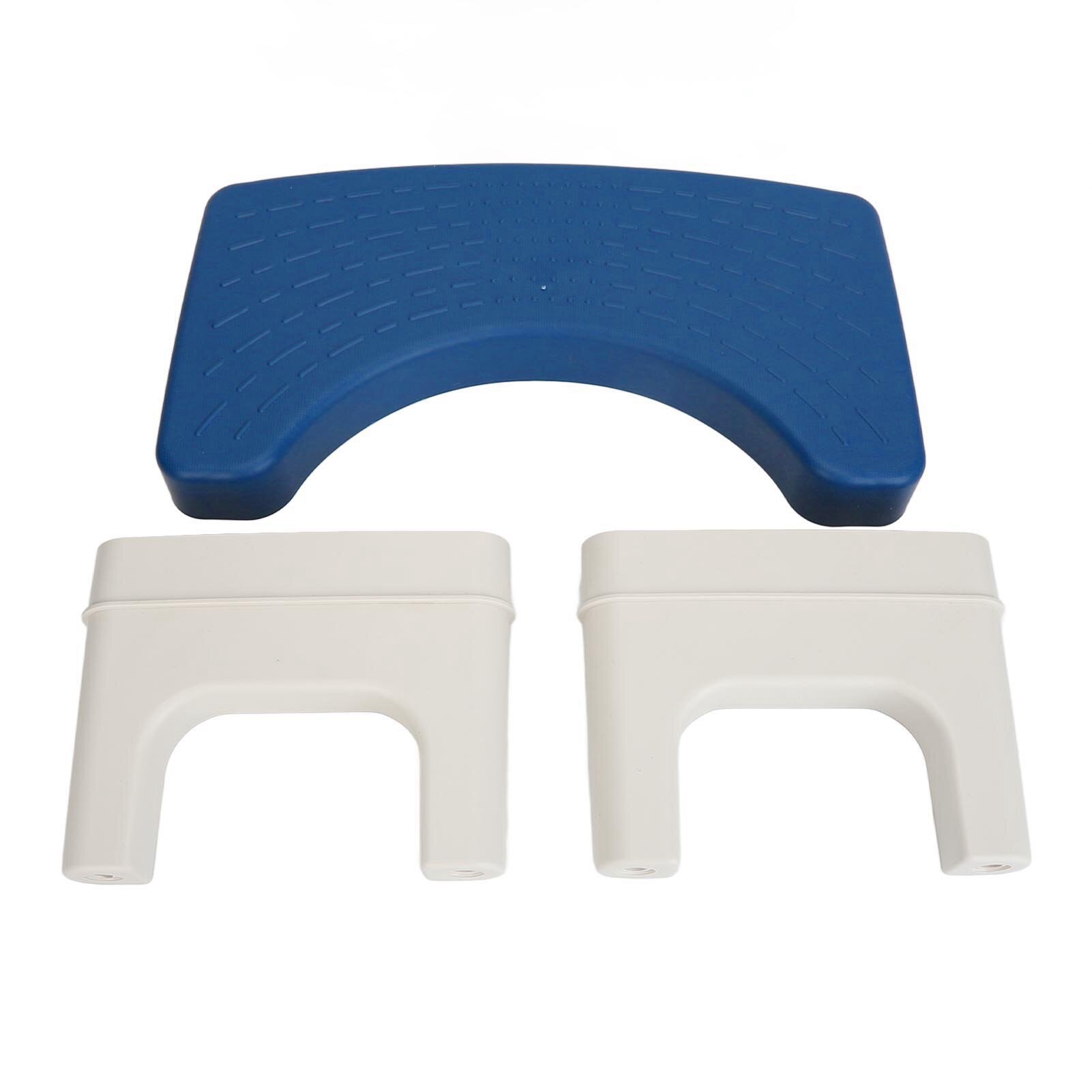 Утолщенный подставка для унитаза, ступенька для приседания, подставка для ног, противоскользящая поверхность, устойчивая, прочная подставка для унитаза, синий.