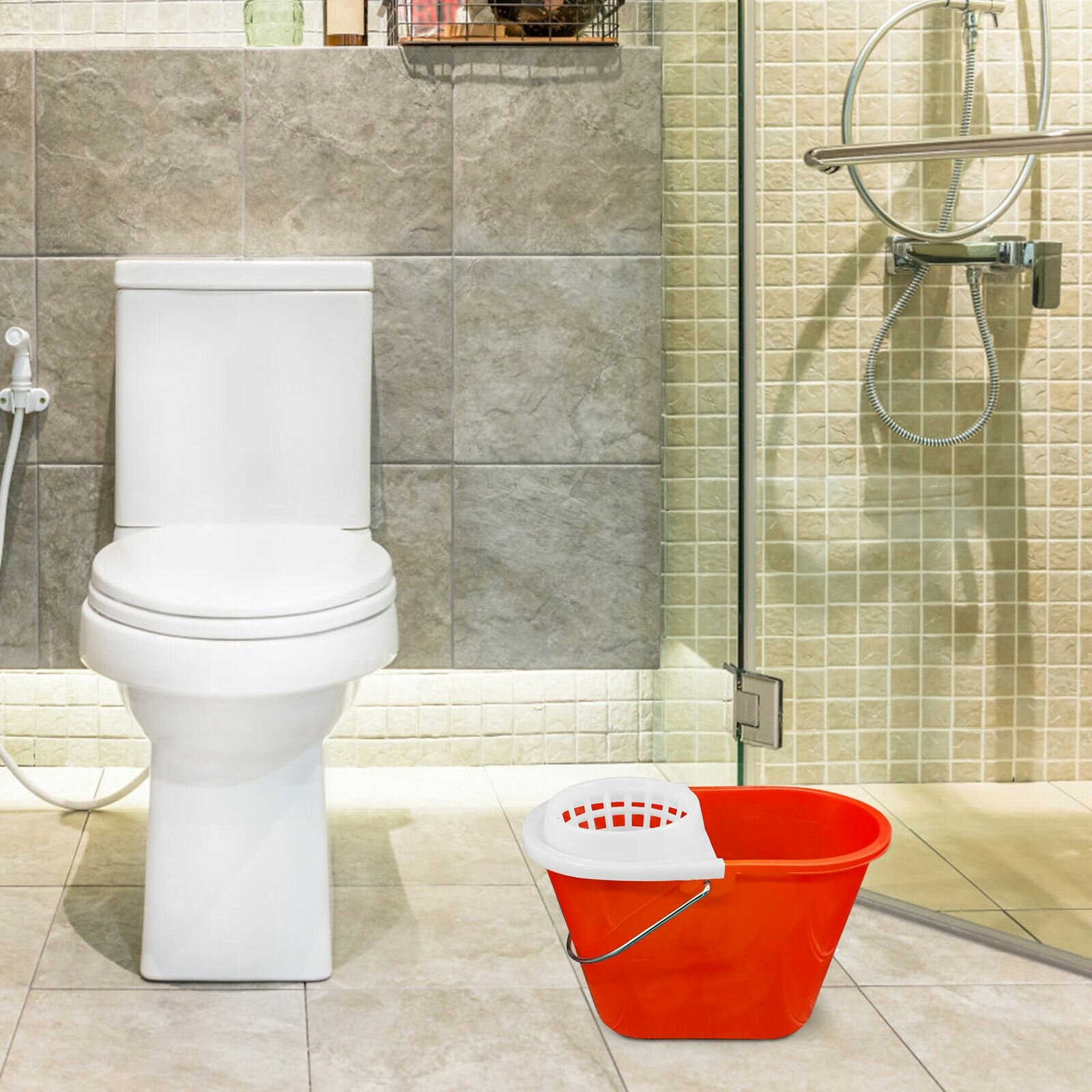 Пластиковая Корзина Для Швабры, Руководство Потока Воды, Прочная Конструкция, 1 Комплект