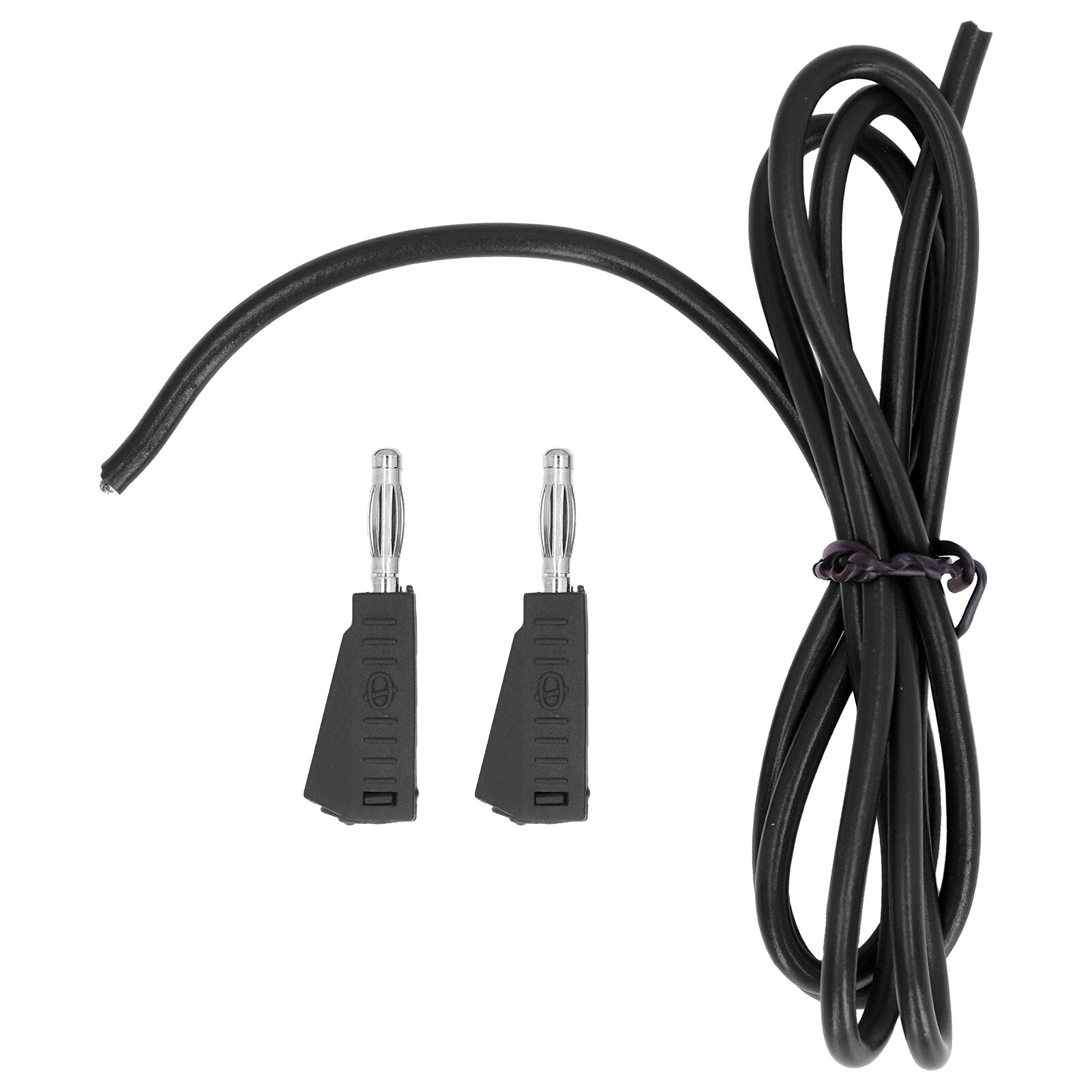 Латунный кабель для проверки напряжения типа «банан» (4 мм), черный.