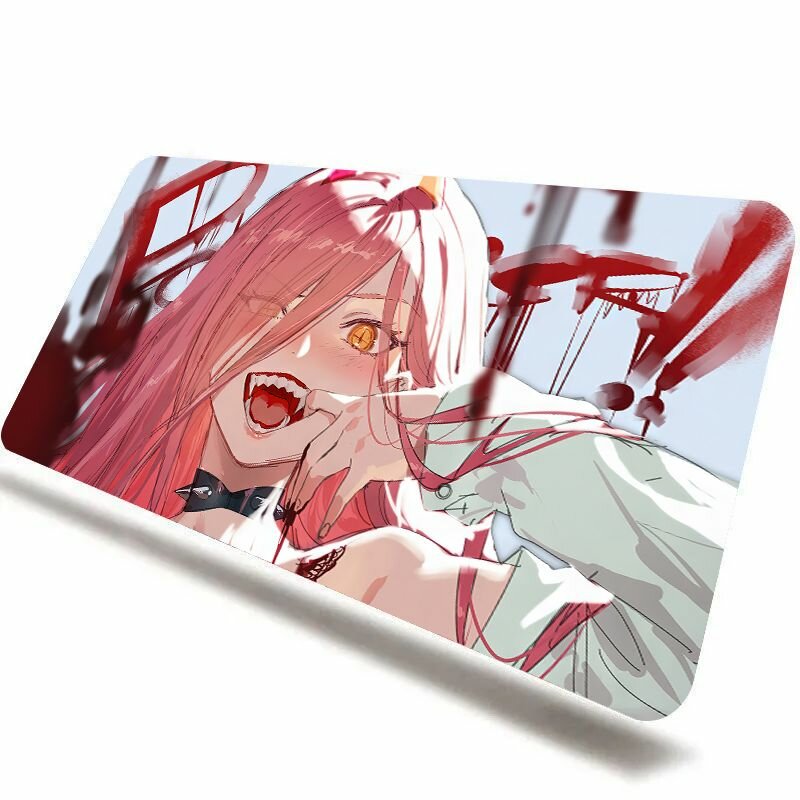 Игровой Коврик Для Мыши Большой Аниме, XXL, Красный, Белый,1200x600x3mm