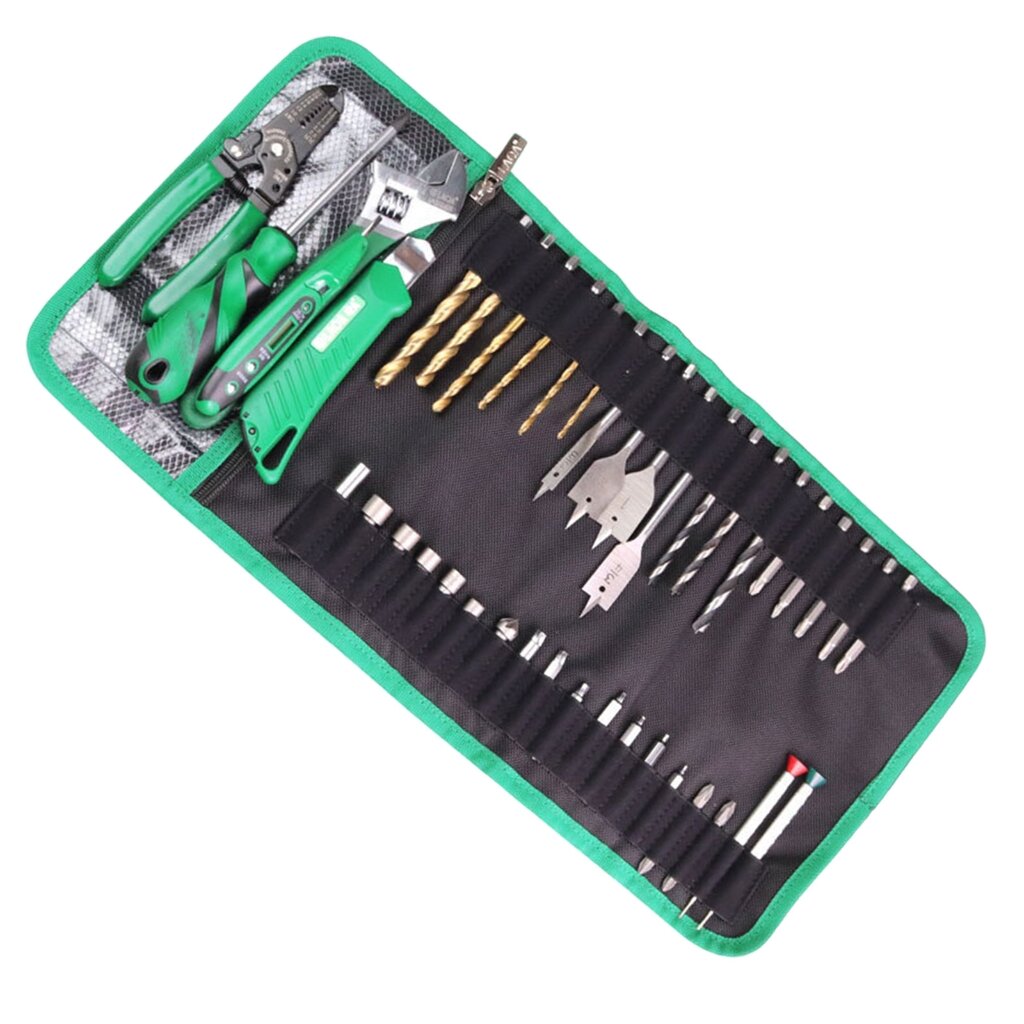 Сумка-ролл для инструментов с прозрачным карманом на молнии