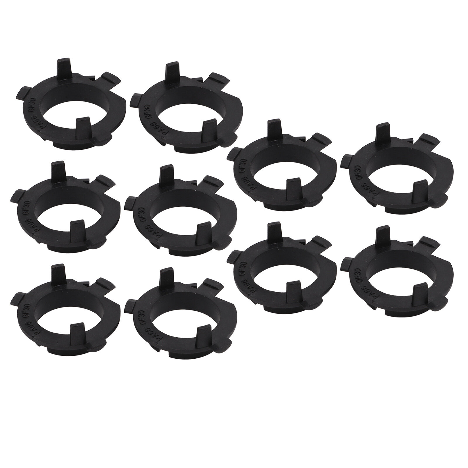 10 шт. цоколей для лампочек фар. Простая установка. Устойчивые к коррозии. Прочные и долговечные адаптеры.