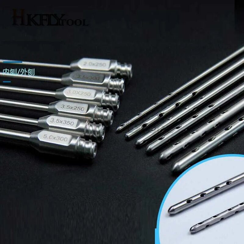 Канюля для липосакции из нержавеющей стали 2.0x200mm