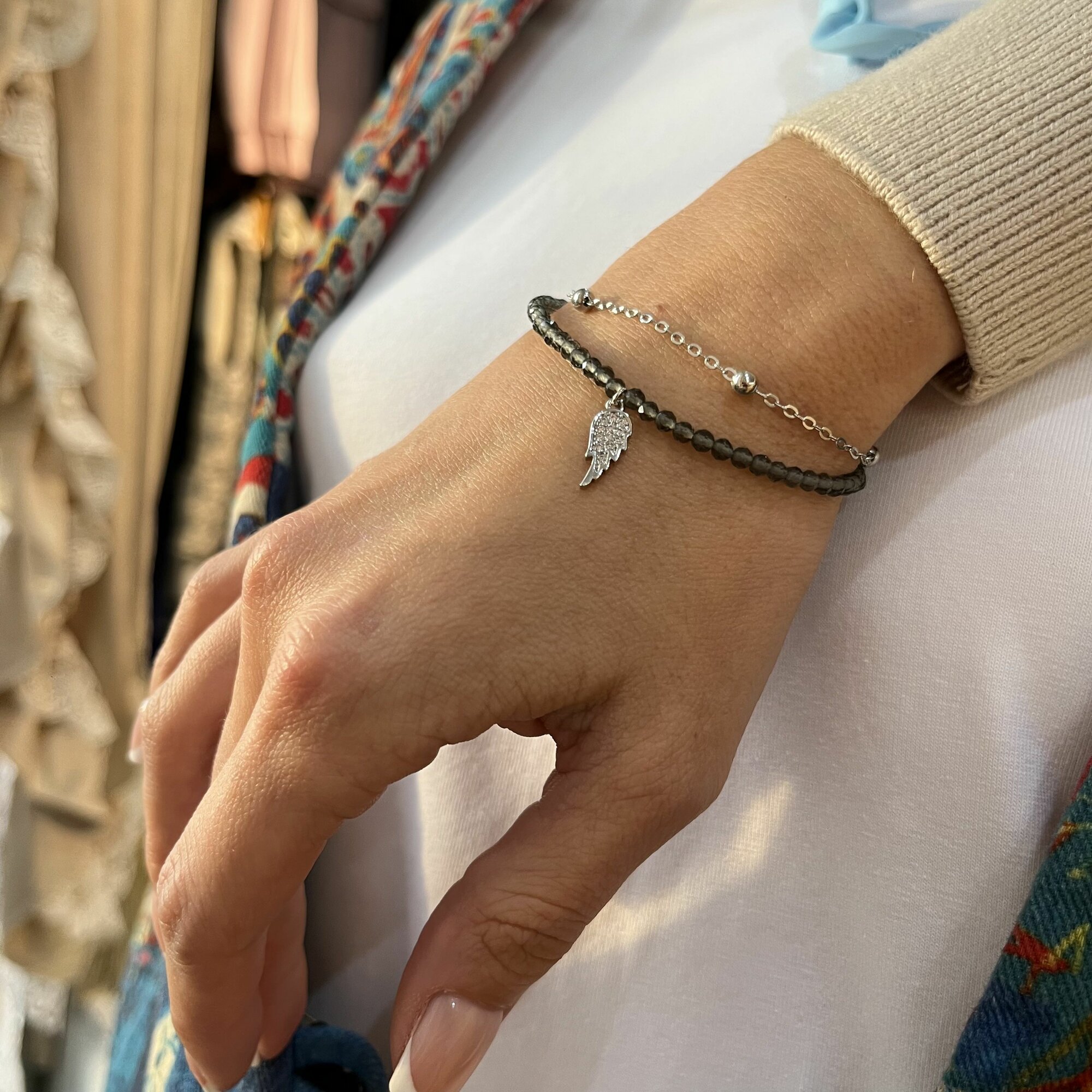 Браслет, шпинель, шпинель синтетическая