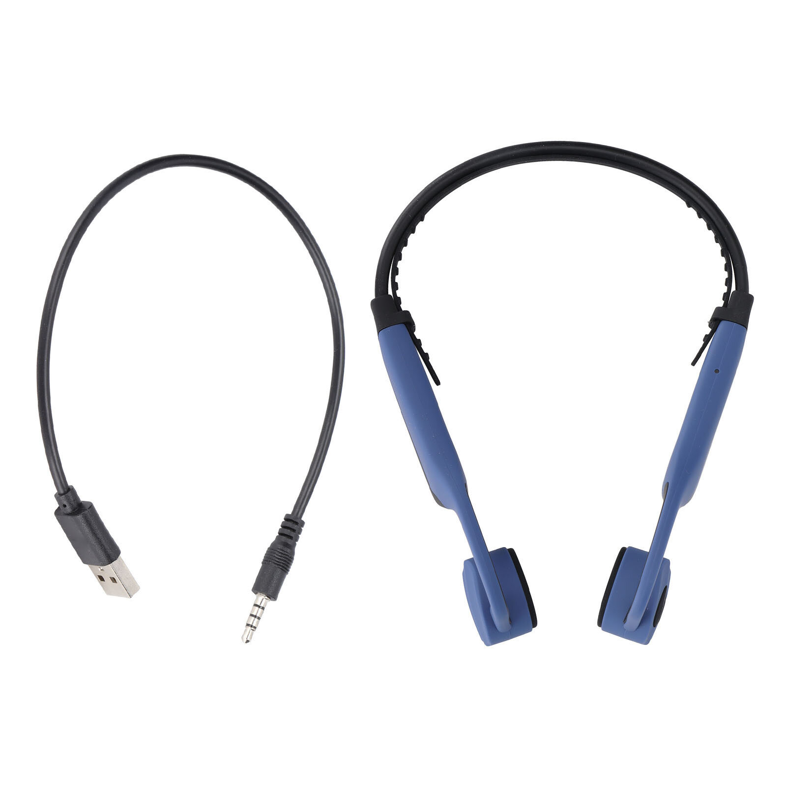 K7 Bone Conduction Headphones Waterproof Open Ear for Running/Diving Water/GymBlue