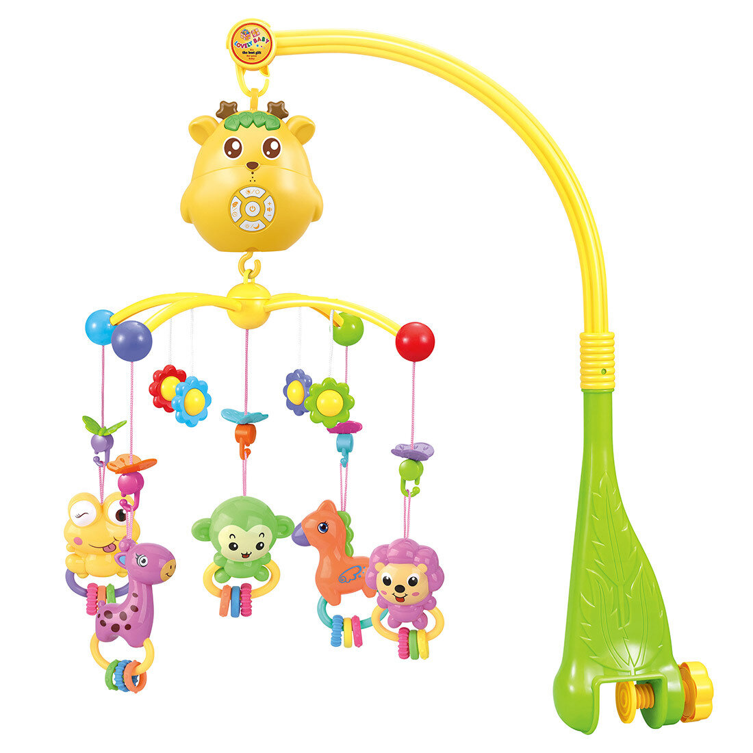 Funkids / Подвесной мобиль "Первые друзья", музыкальная карусель с игрушками, проектором, ночником и музыкой для детской кроватки, арт. CC2020 -hz