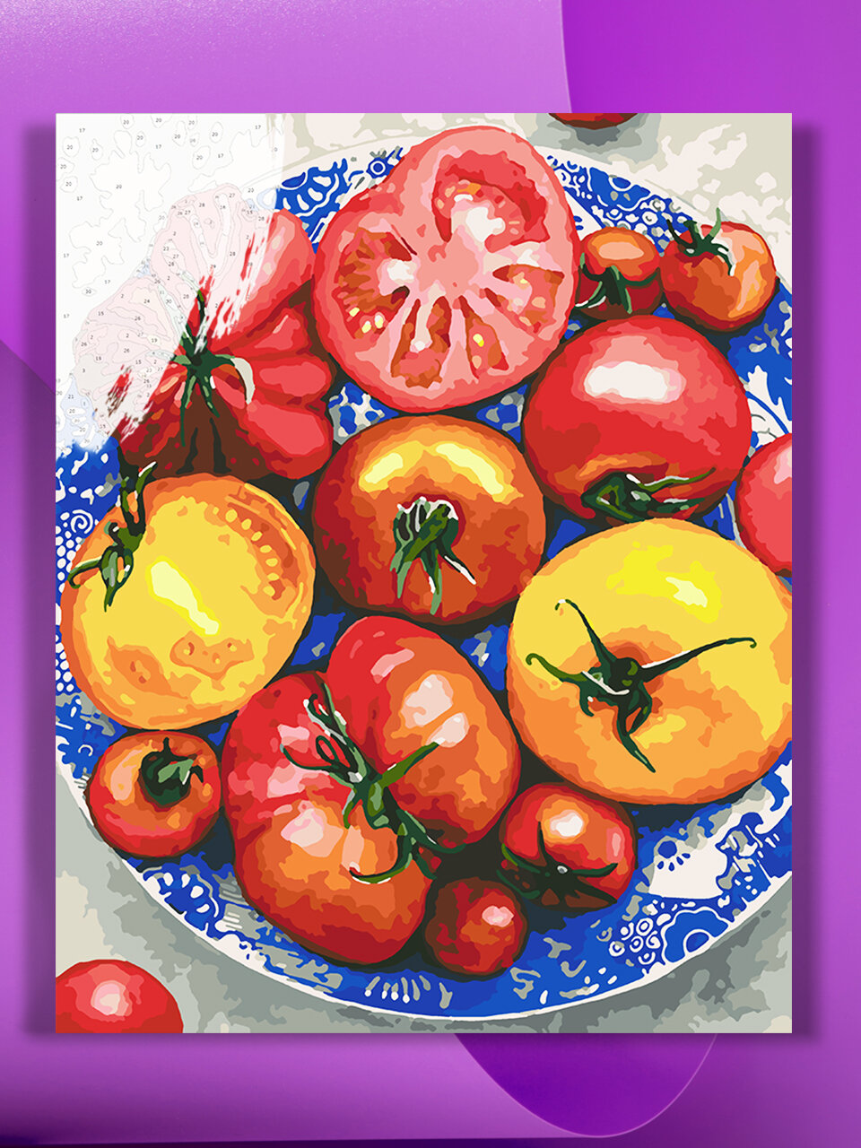 Картина по номерам на холсте Томаты, 40 х 50 см