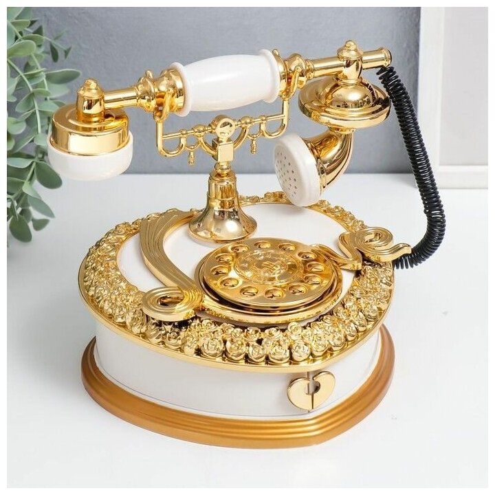 Музыкальная шкатулка для телефона с поворотным набором из платины в европейском стиле в стиле ретро
