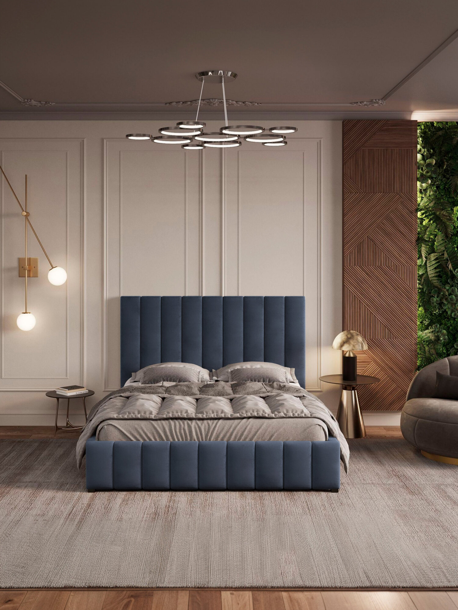 Микс Интерьер кровать Милан 120х200 с подъемным механизмом, с мягким изголовьем для дома и спальни, ортопедическое основание, ламели усиленные, ящик для белья