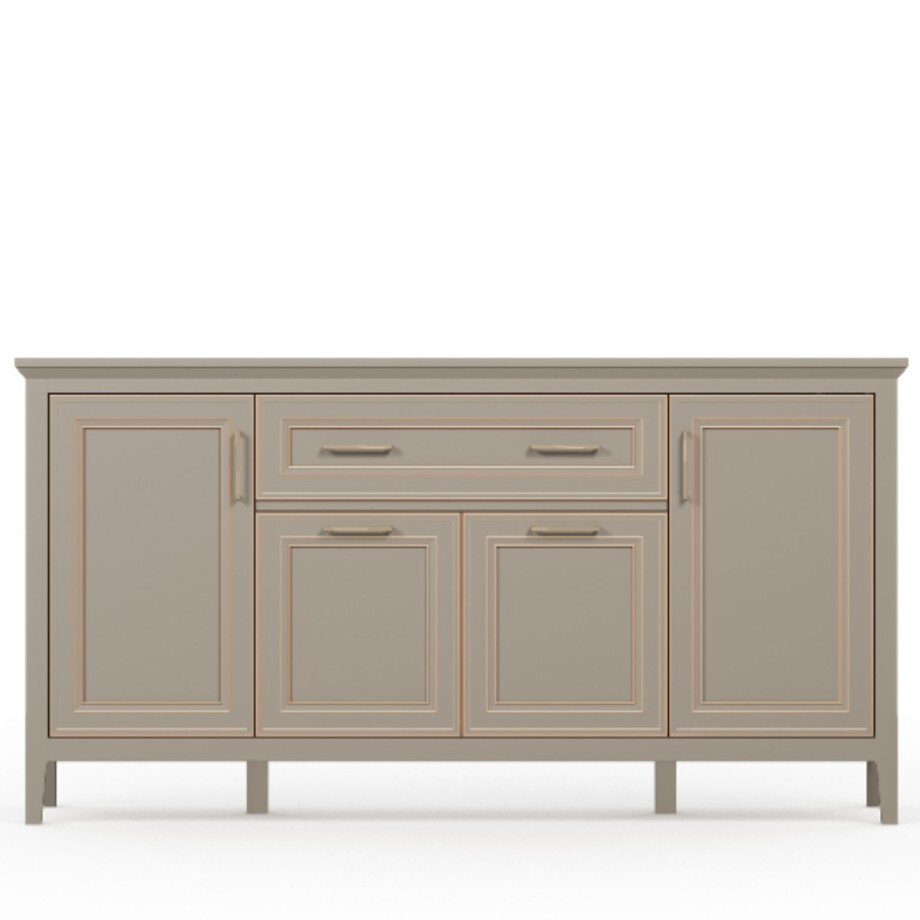 Тумба широкая БРВ CLASSIC KOM4D1S Глиняный серый ш. 177 см, в. 93 см, д. 40.5 см