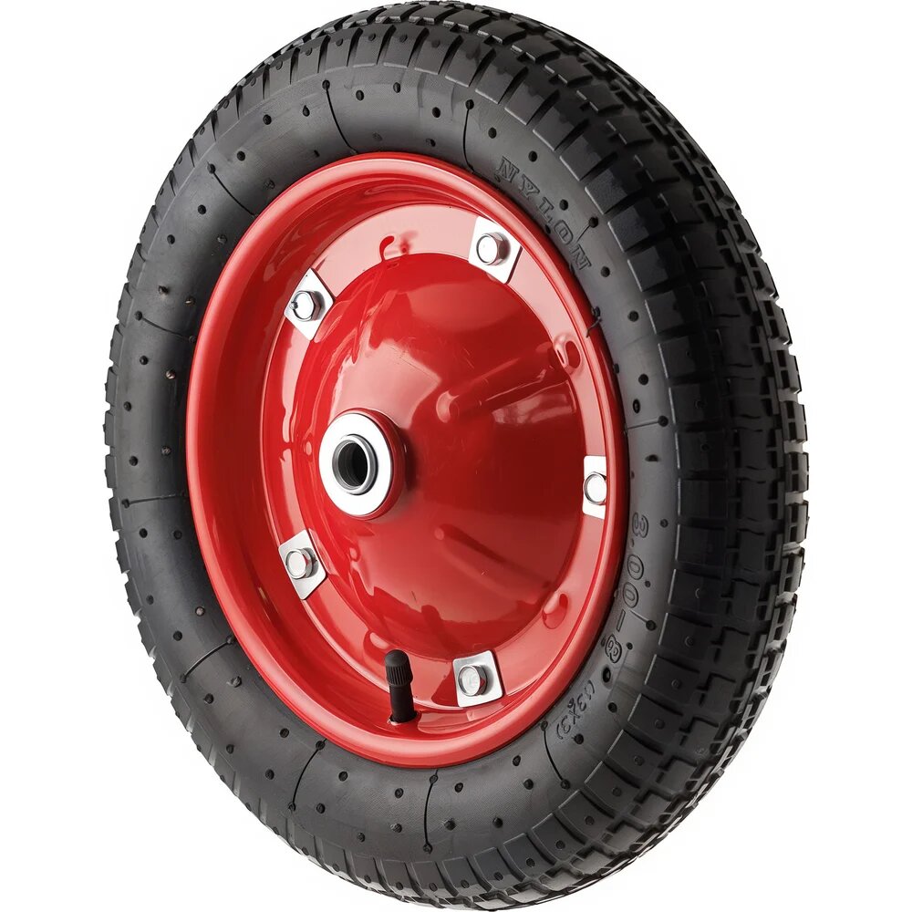 А5 Колесо для тачки / тележки пневматическое 3.00-8, диаметр 340 мм, ось 16 мм, подшипник, PR 2401-16 1000397