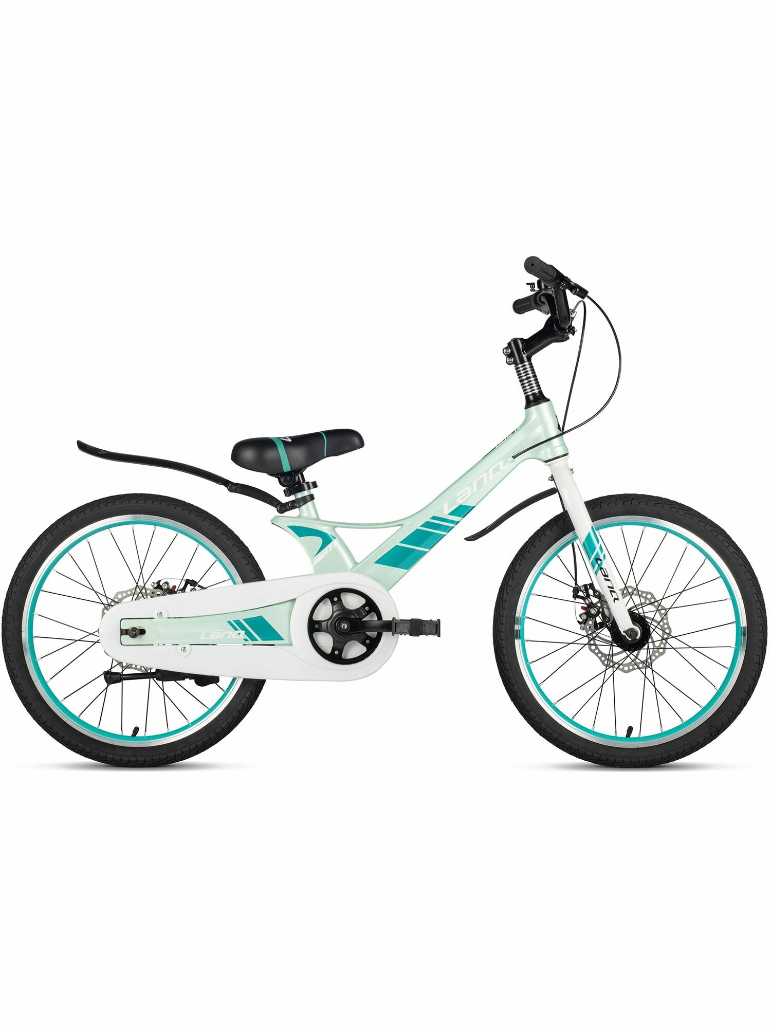 Велосипед городской LANQ HUNTER WLN2050 20" (2025) Green для детей на рост 120-135 см, магниевая рама