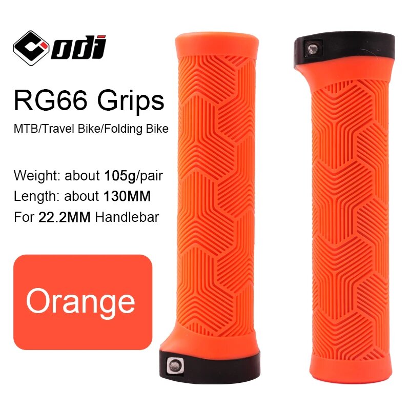 ODI RG66 Ручки для руля велосипеда черные Оранжевый, RG66-Orange
