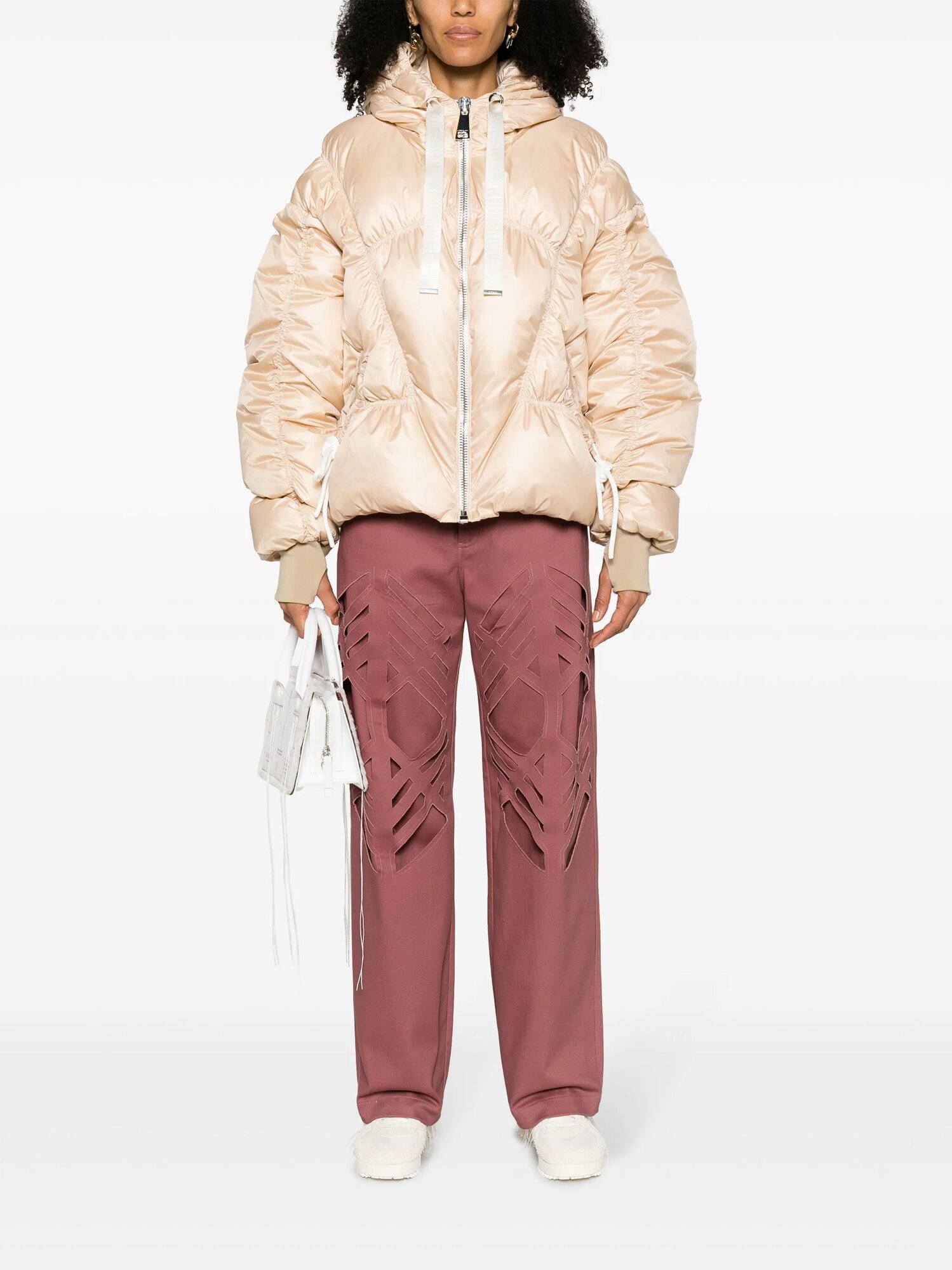 Куртка KHRISJOY Zip-up hooded puffer jacket, размер 40, разноцветный — фото 1