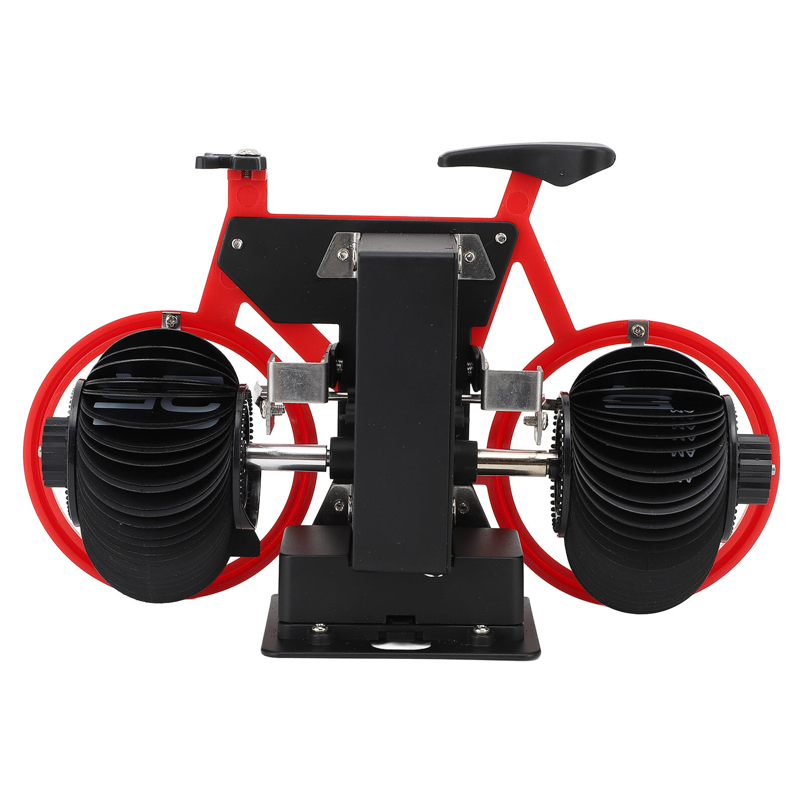 Винтажные настольные часы-раскладушка в форме велосипеда, ретро-механические часы с батарейным питанием, таймер с напоминанием, настольные часы для офиса, дома, красные