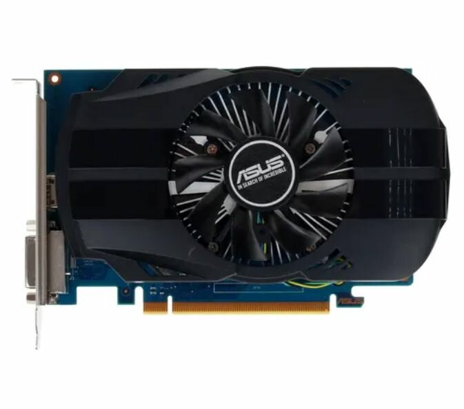 Видеокарта ASUS GeForce GT 1030 PHOENIX (PH-GT1030-O2G) - PCI-E 3.0, 2 ГБ, GDDR5, 64 бит, DVI-D, HDMI, GPU 1252 МГц