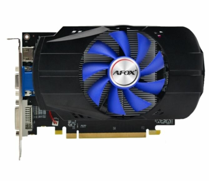 Видеокарта AFOX R7 350 (AFR7350-2048D5H4-V3) - PCI-E 3.0, 2 ГБ, GDDR5, 128 бит, DVI-D, HDMI, VGA (D-Sub), GPU 800 МГц