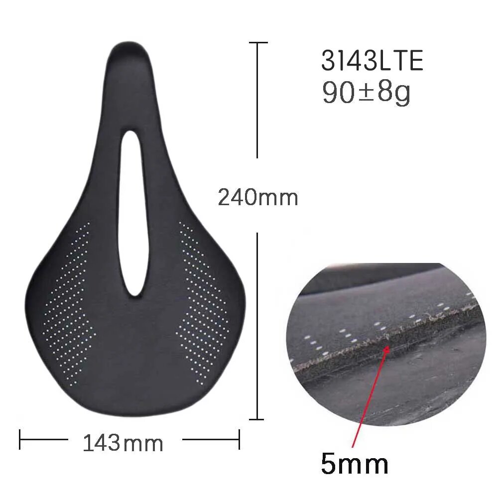 Седло Для Велосипеда Elitaone Ultralight Из Карбона, 115 Г, Для Мужчин И Женщин, Для Шоссейных Велосипедов