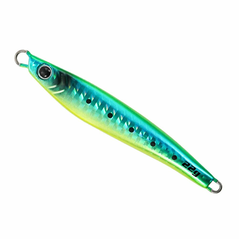 Джиги JIGGING PRO 22г 32г 42г 52г JUGULO: Быстротонущие металлические джиги для дальнего 22g, Green