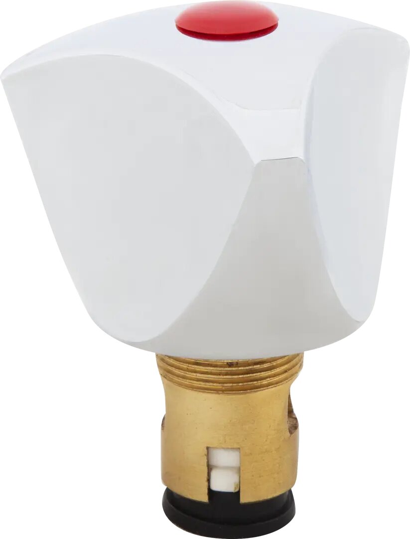 Головка вентильная керамическая М18х1 латунь цвет хром