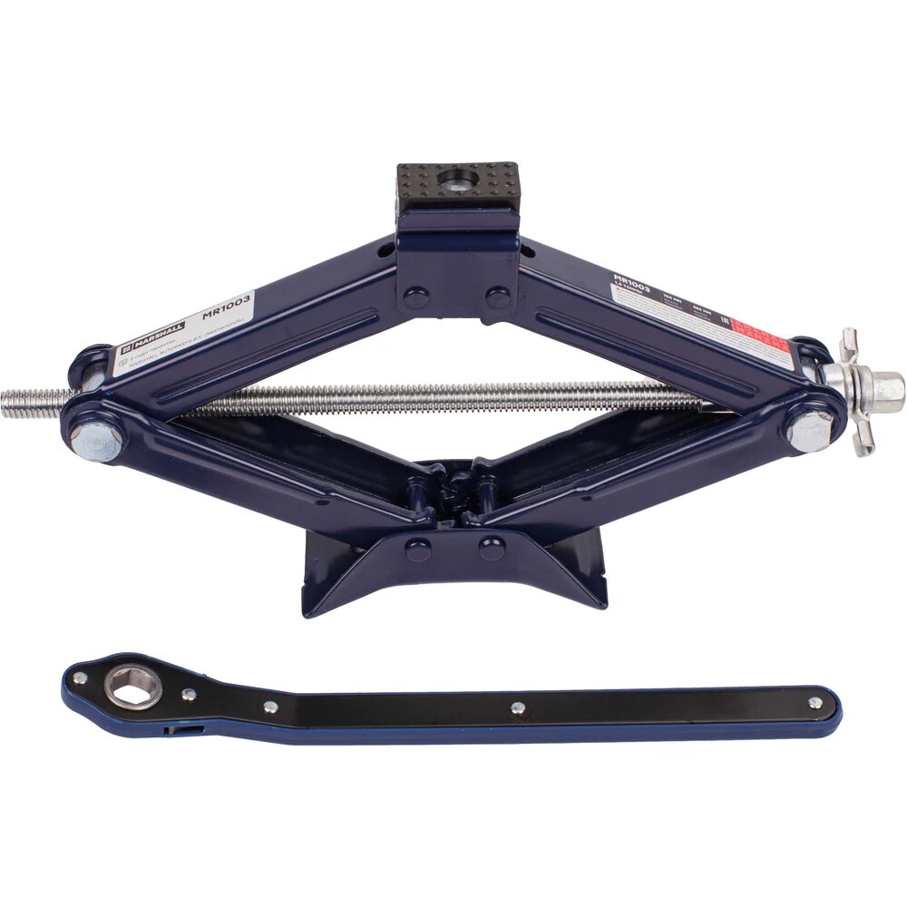 Механический ромбический домкрат MARSHALL с трещоточной рукояткой 1.5т MR1003