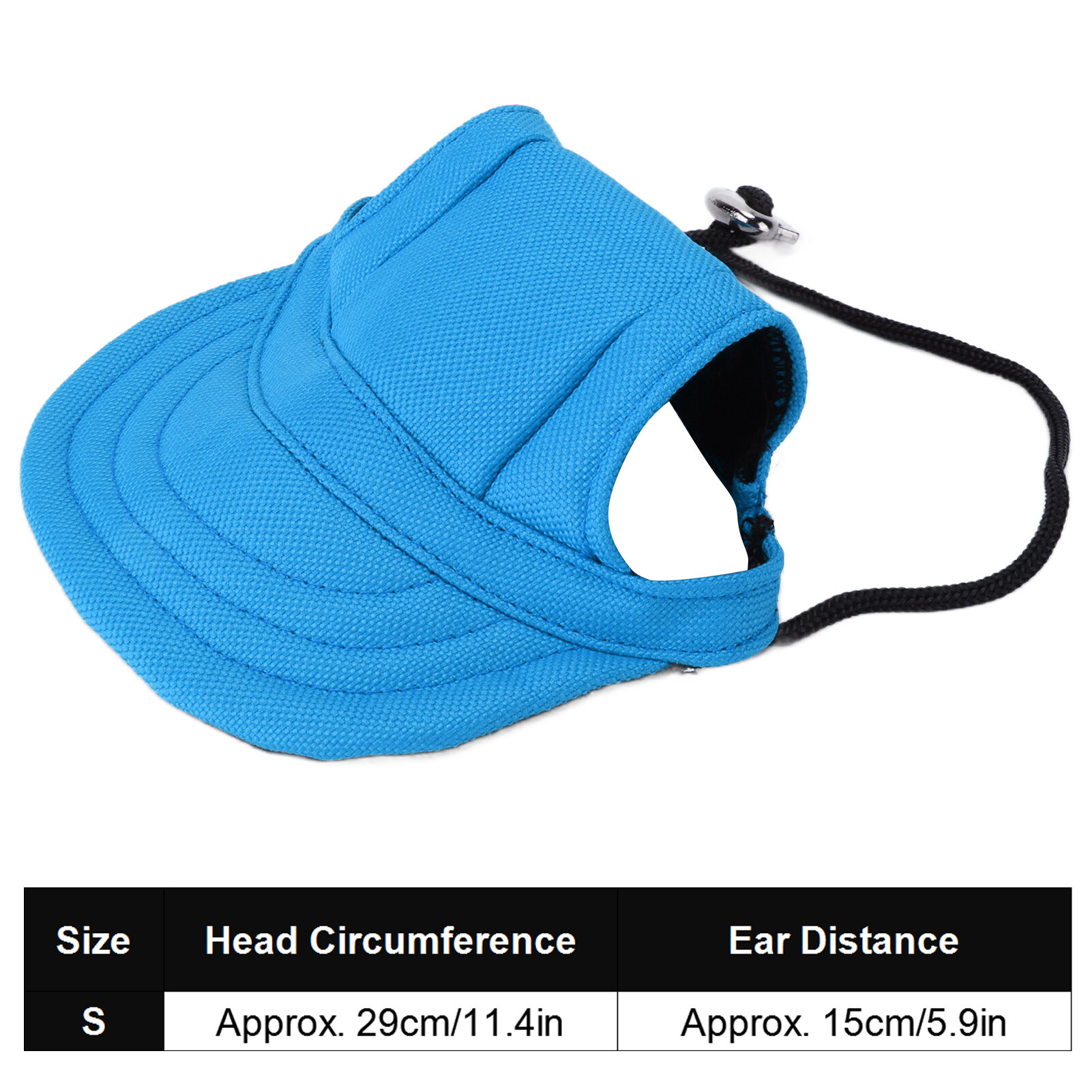 Бейсбольная кепка для собак, защита от солнца, удобная регулируемая спортивная шапка для домашних животных с отверстиями для ушей для маленьких собак, синий S