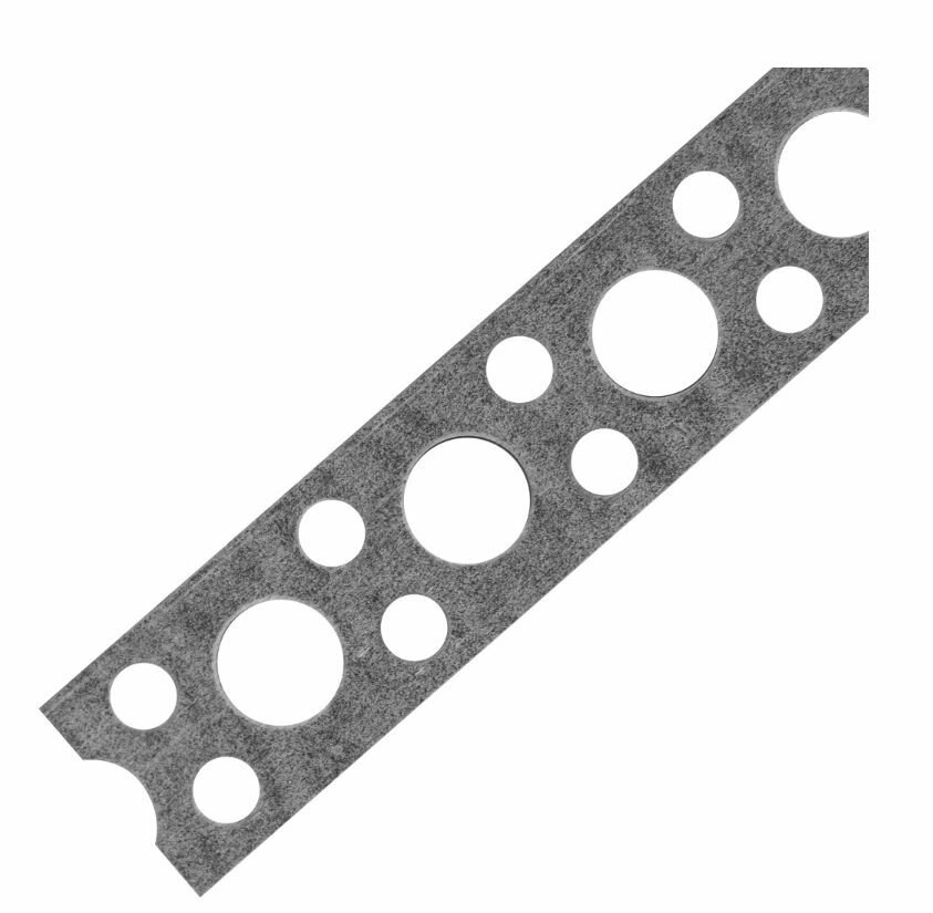 Перфорированная лента прямая LP 12x0.5 5 м оцинкованная сталь цвет серебро