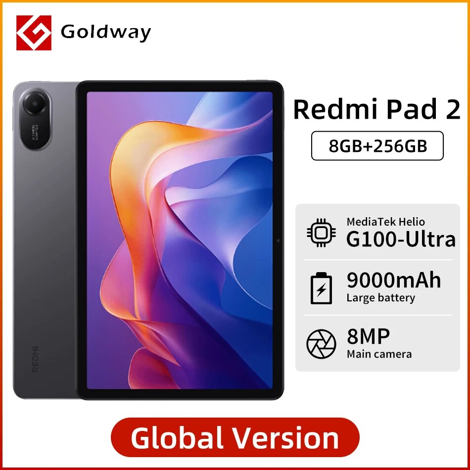 Планшет Xiaomi Redmi Pad 2, 11", 8/256ГБ, Wi-Fi, Android