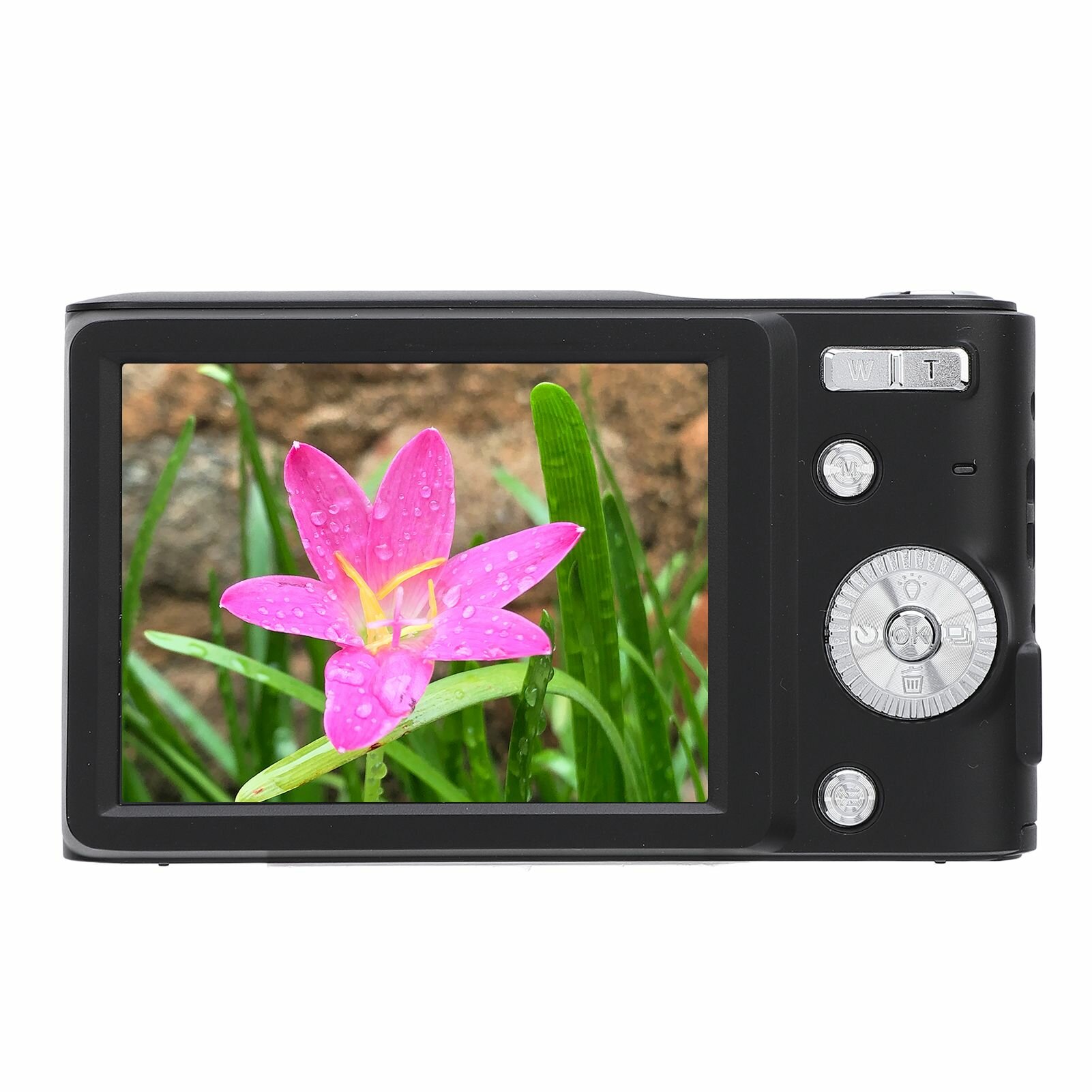 Цифровая камера 4K 50MP с 16-кратным цифровым зумом и 2.8-дюймовым LCD экраном для путешествий, черная