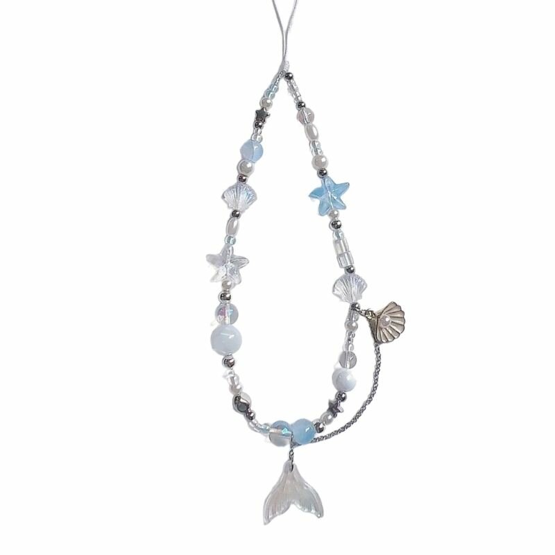 Стильный брелок для телефона из акрила и сплава, 18 см, удобный аксессуар для гаджетов, прочный и универсальный