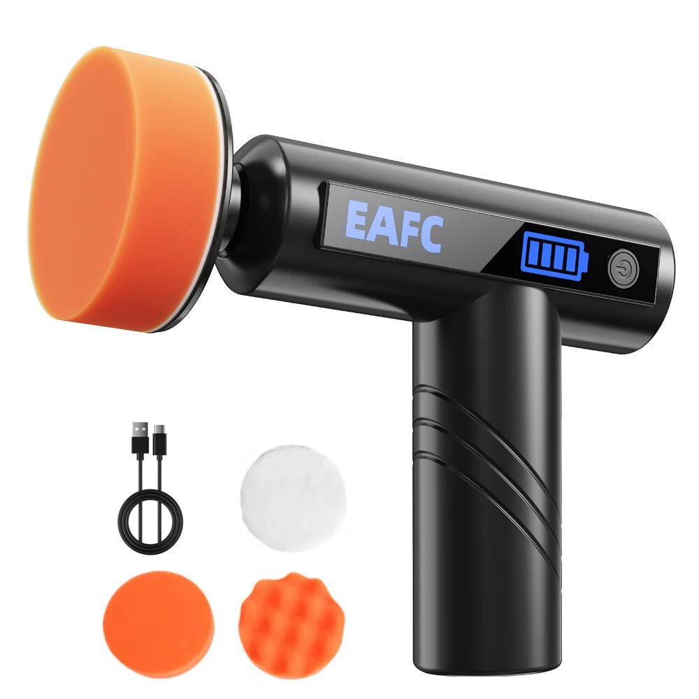 Беспроводная Ручная Полировальная Машинка EAFC Для Автомобилей, 400 Об/мин