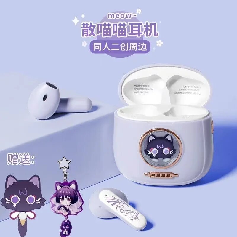 Furina Genshin Impact беспроводные внутриканальные наушники Bluetooth5.3 Cute Wanderer