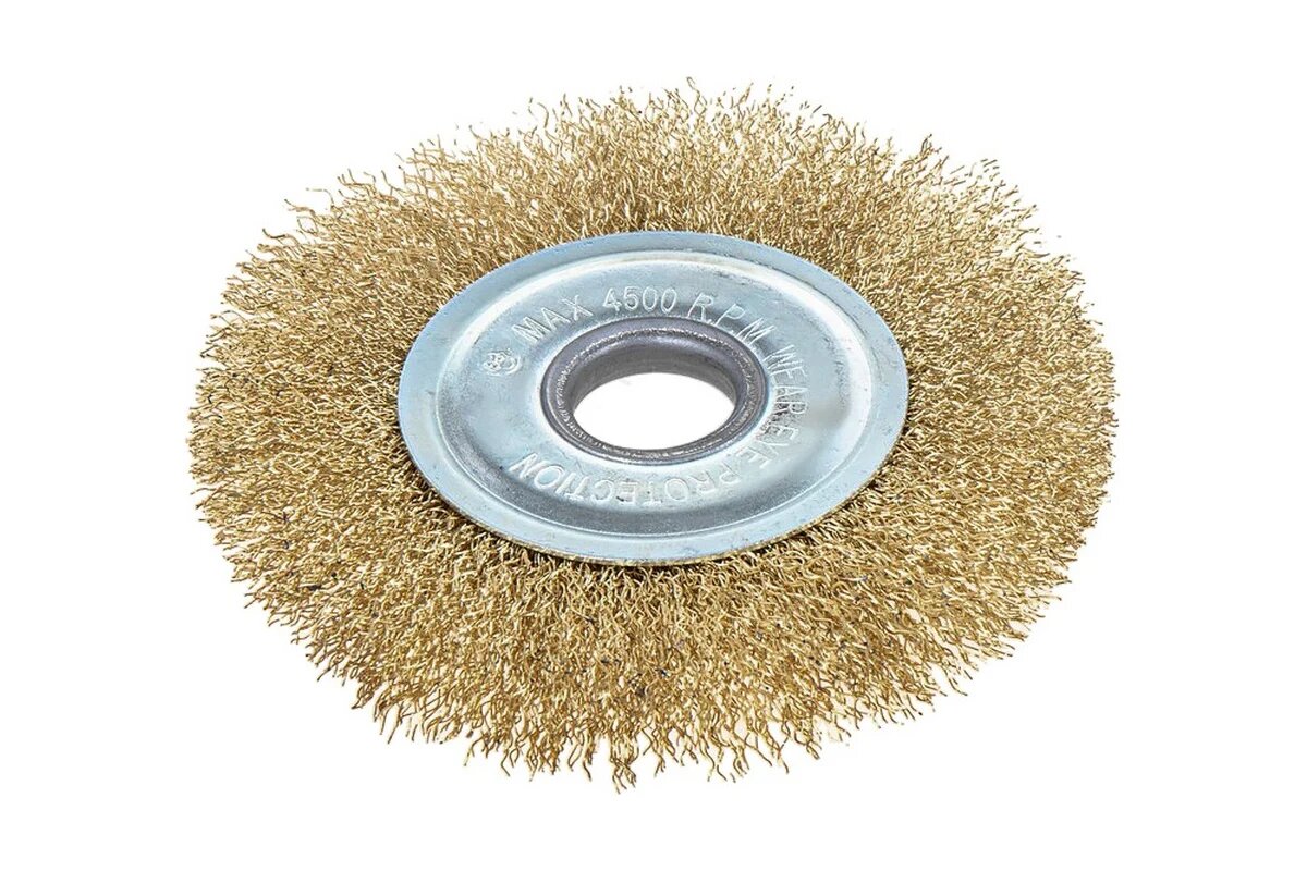 Arnezi Щетка для УШМ плоская 125 мм посадка 22.2 мм латуннированная проволока R8042125