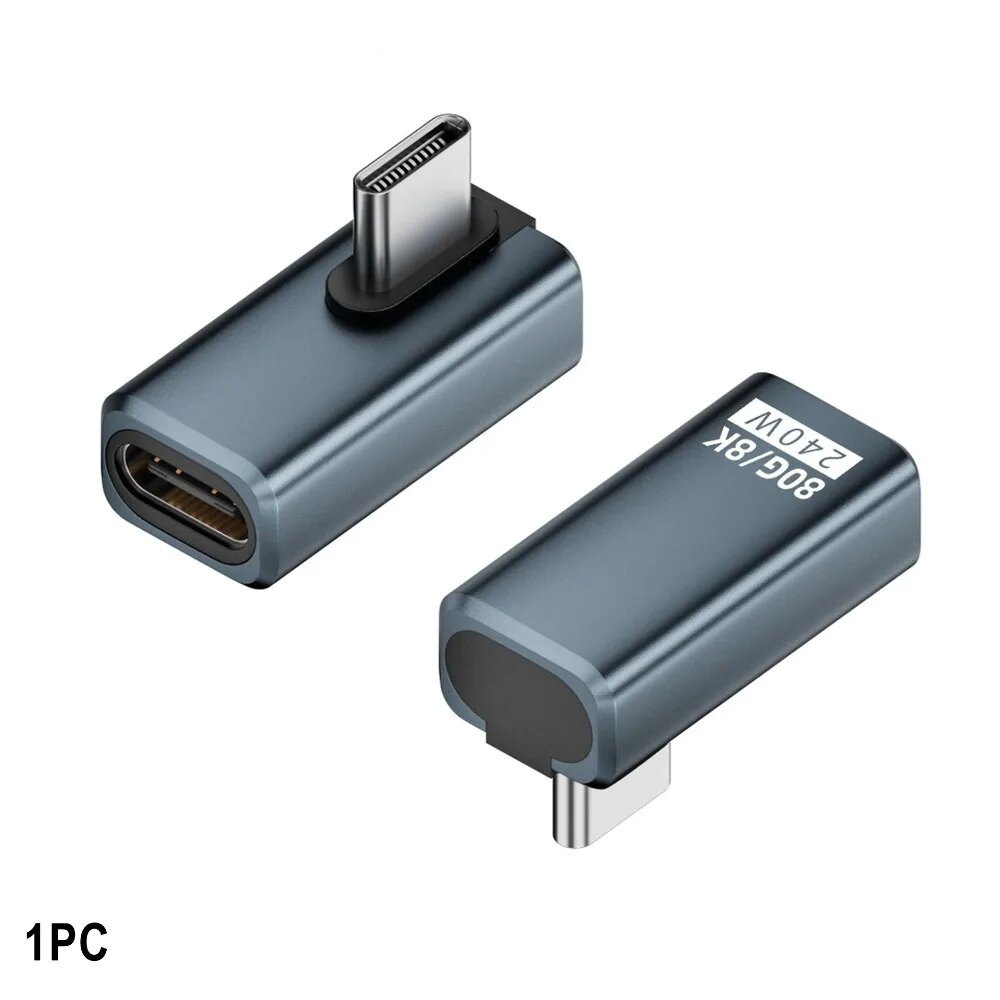 USB-C - HDMI адаптер 8K 80 Гбит/с 240 Вт, серый