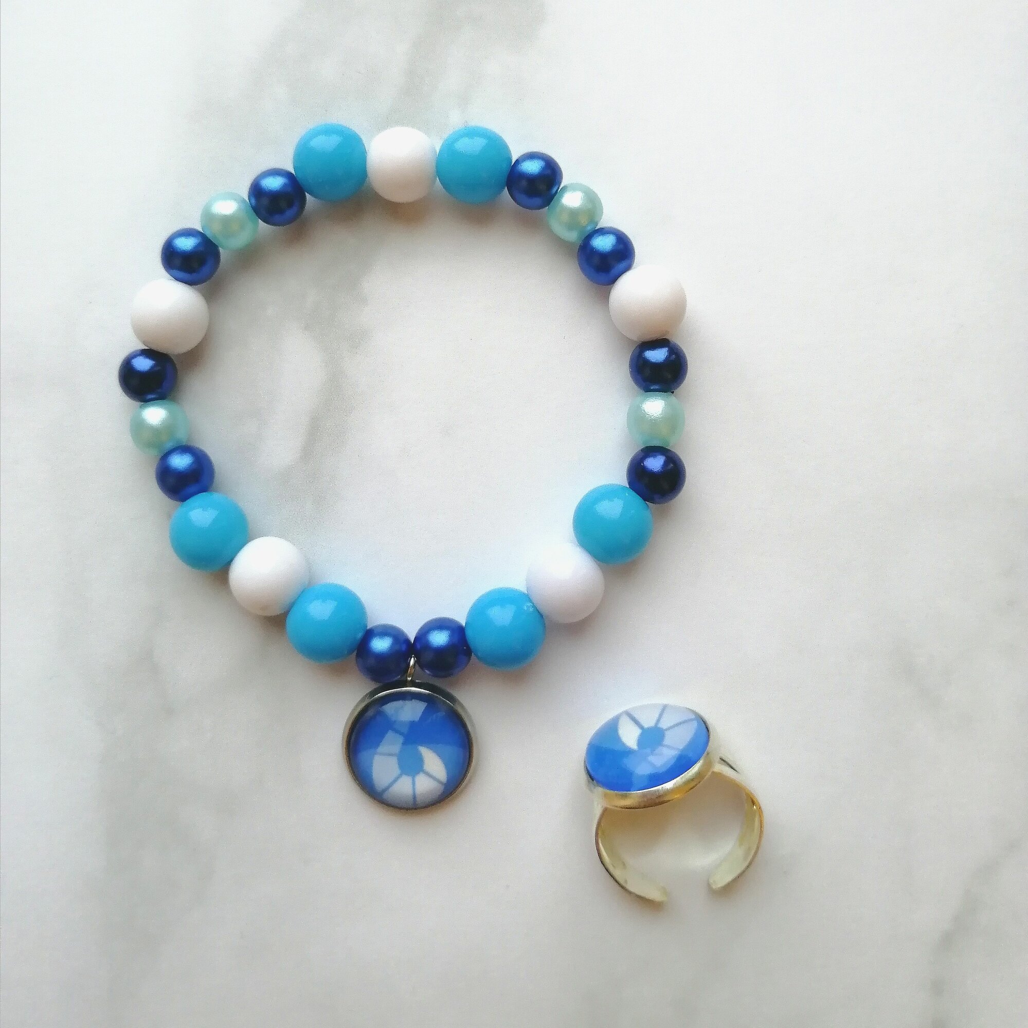 Комплект бижутерии, стекло