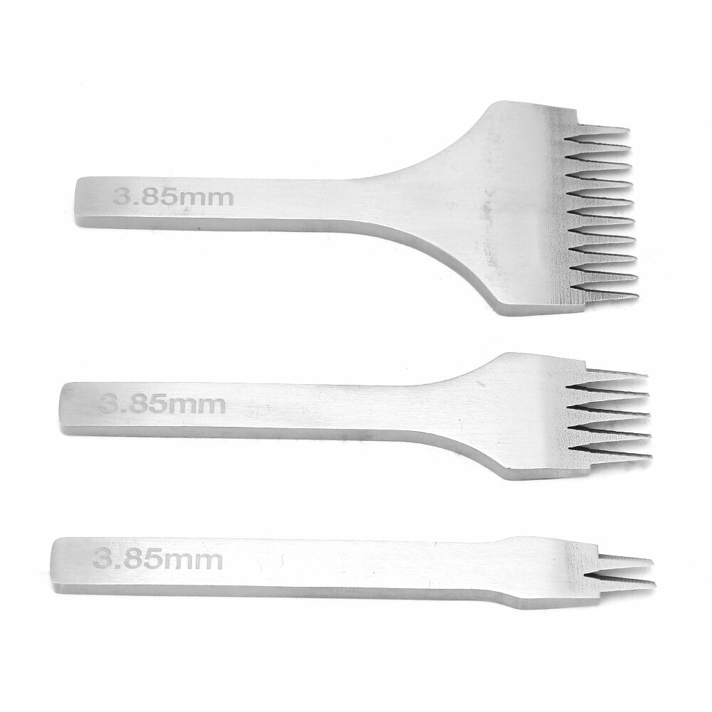 3 шт. Инструмент для пробивки отверстий в коже (3,85 мм), 2,7/3,0/3,38/3,85 мм.
