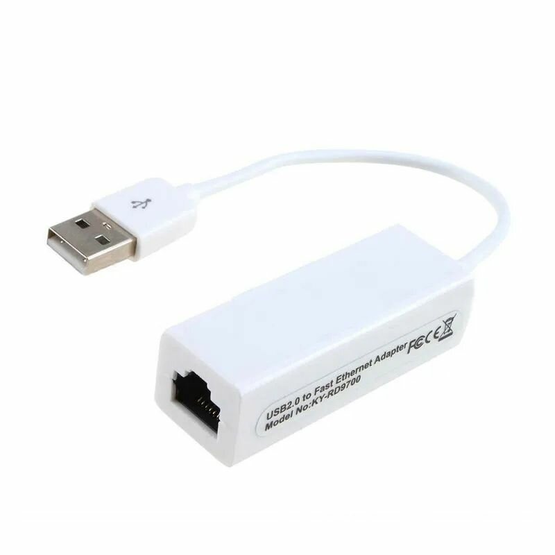 Адаптер Ethernet USB 2.0 - RJ45 для сетей LAN 10/100 Мбит/с для Macbook Win7 NK-Shopping