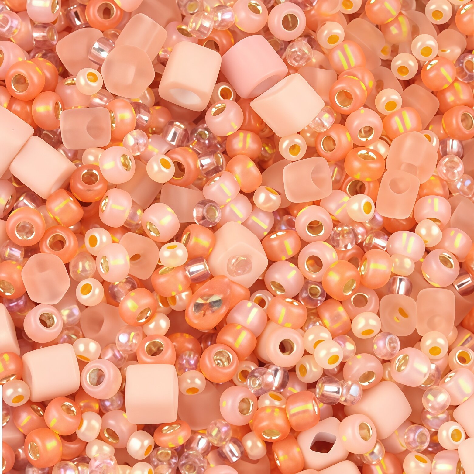 Бисер TOHO Mix, цвет #3202 (Персиковый), 10 грамм