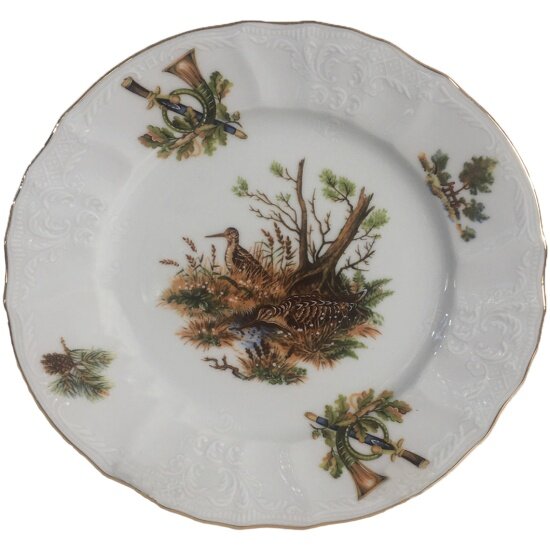 Тарелка Bernadotte декор "Охотничьи сюжеты", 25 см. (БЕР0047)