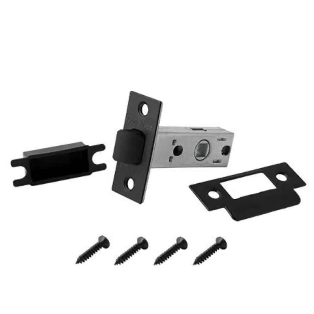 Защелка Code Deco врезная, 5400-P-BLM, язычок пластик, без ручек, черная