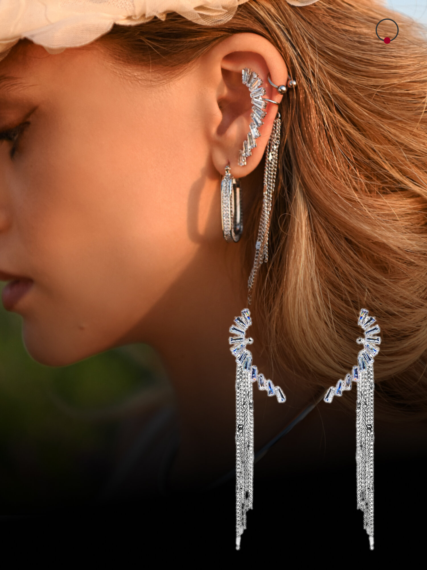 Серьги, кристалл